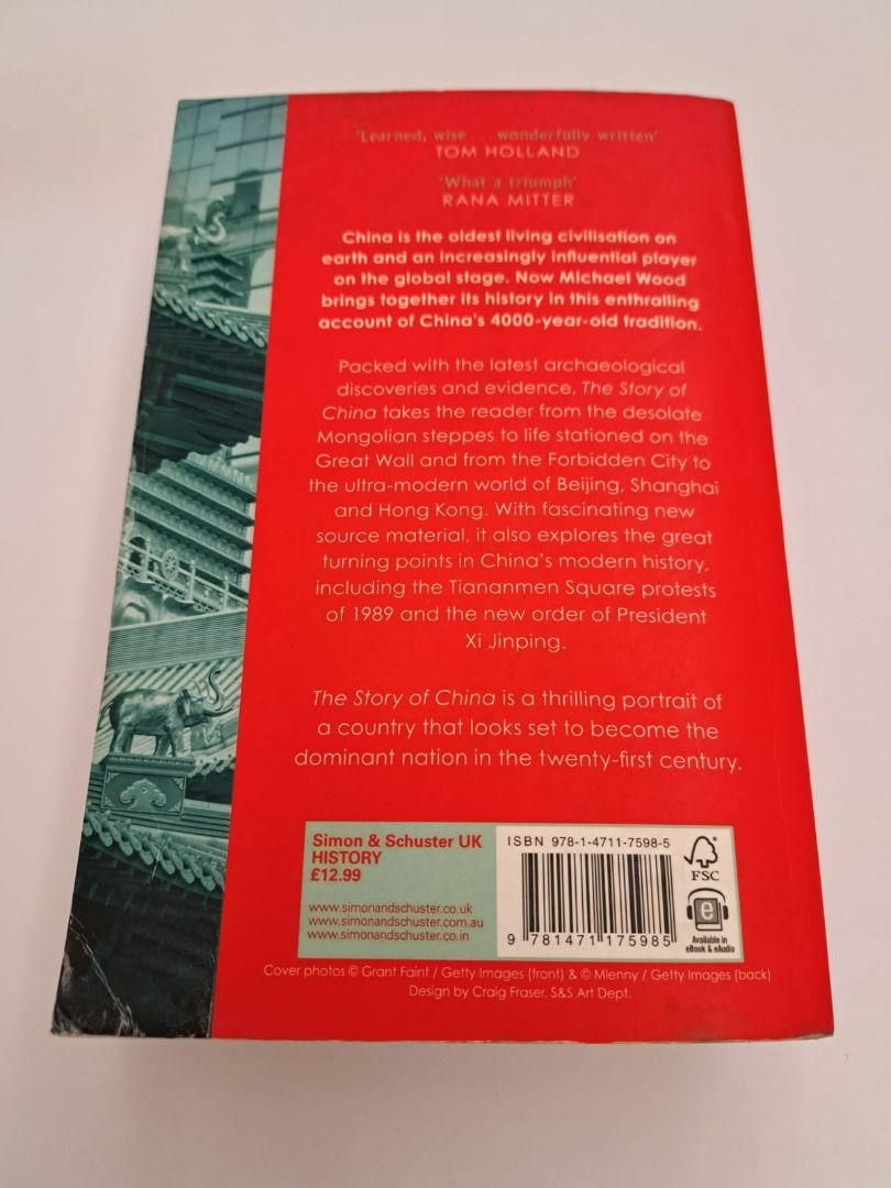 英文書[文學/歷史/哲學類] The Story of China - A portrait of a civilisation and ...
