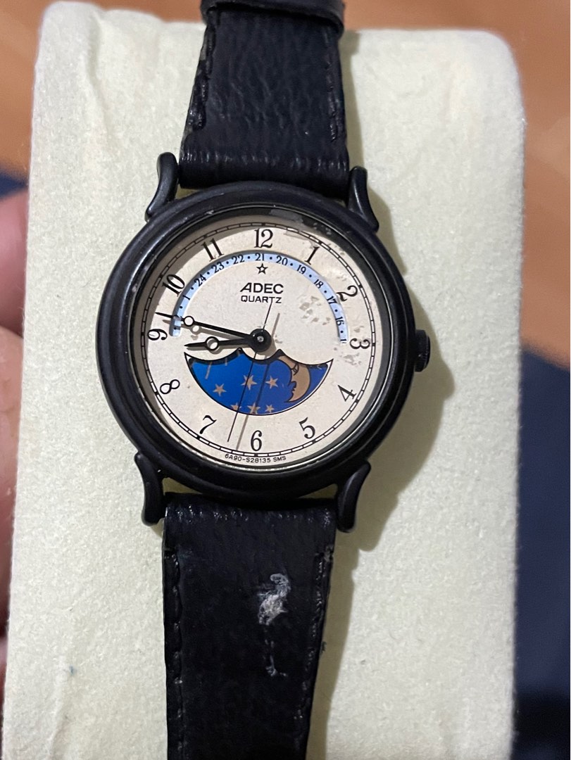 Adec Quartz Moon Phase, Women's Fashion, Watches & Accessories, Watches ...