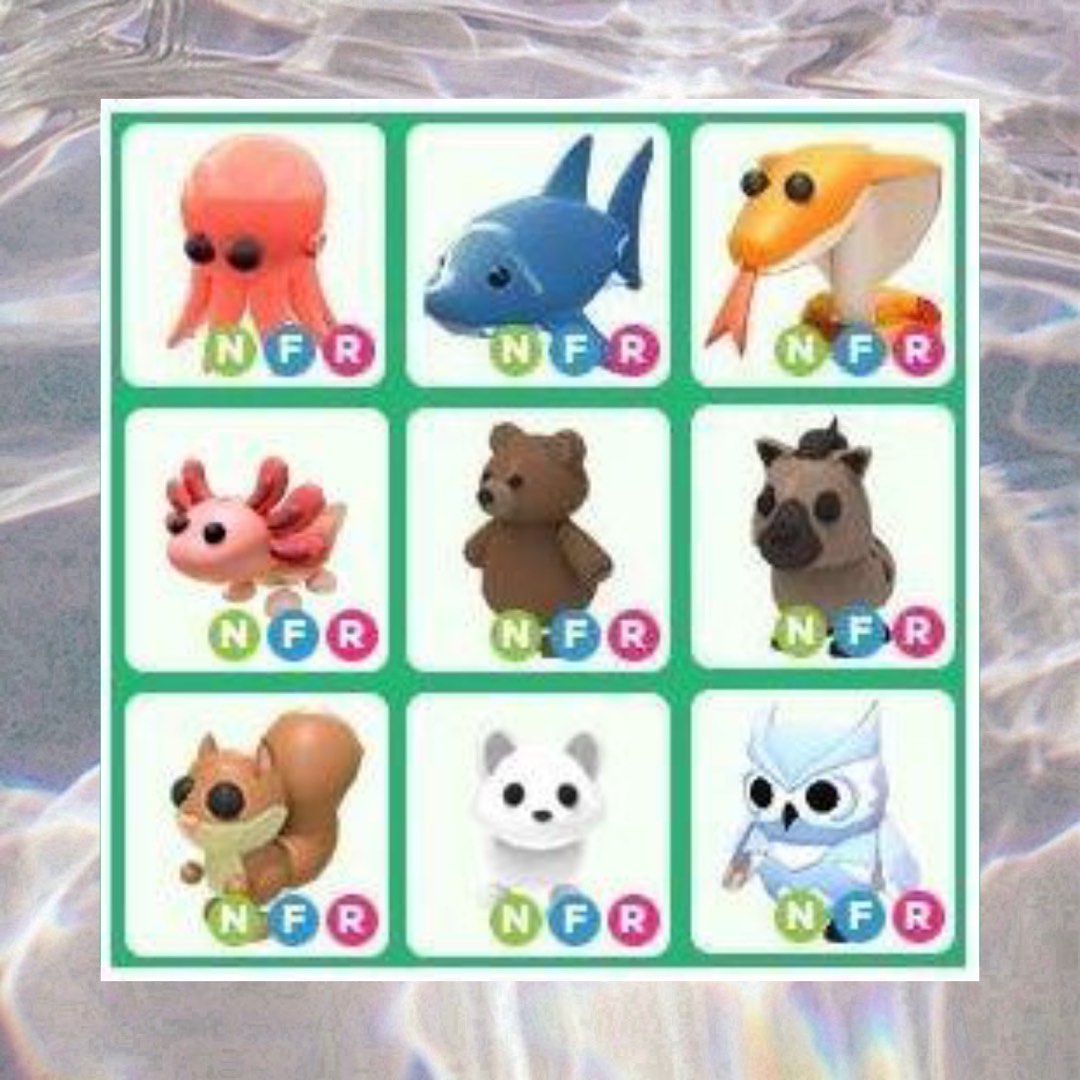 adopt me neon pets - octopus | shark | cobra | axolotl | brown bear ...