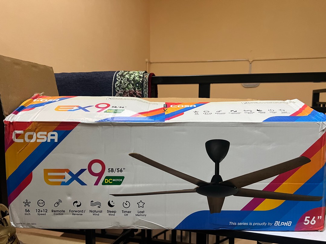 Alpha EX9 Ceiling Fan, Furniture & Home Living, Lighting & Fans, Fans on Carousell