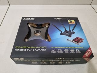Asus PCE-AC88 Dual-band AC3100 4x4 Wi-Fi PCIe adapter with 4 antenna ...
