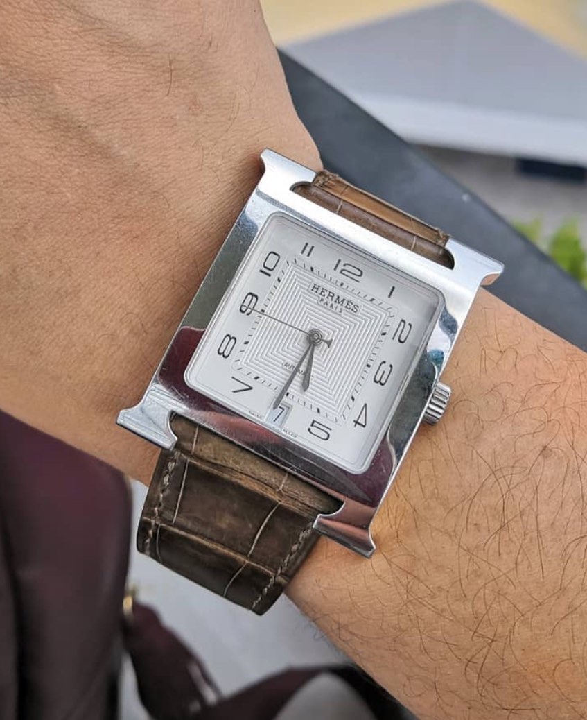 Authentic Hermes GM Size Watch, Luxury, Watches on Carousell