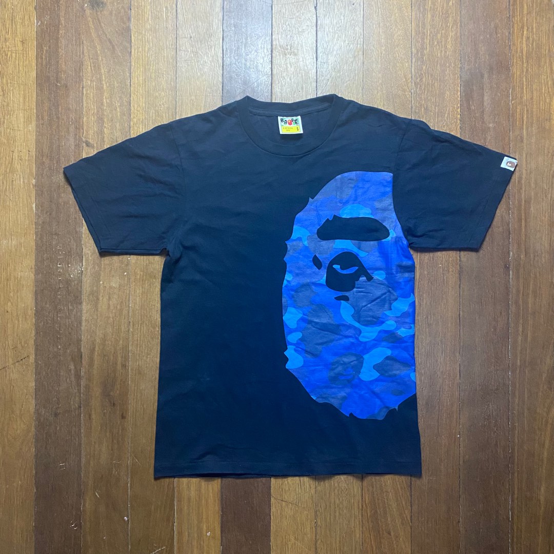 BAPE SIDE LOGO BIG HEAD, Men's Fashion, Tops & Sets, Tshirts & Polo ...