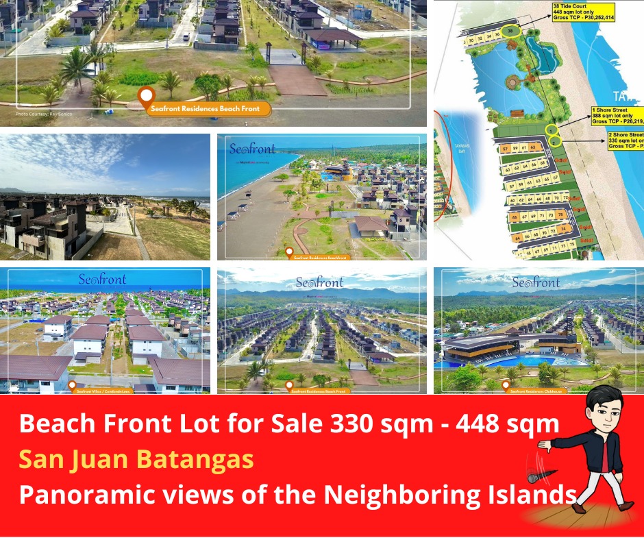 Beach Front Lot for Sale 330 sqm - 448 sqm San Juan Batangas Views of ...