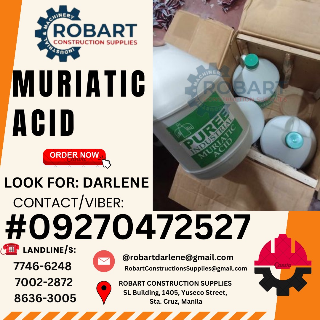 BRANDNEW PURE INDUSTRIAL MURIATIC ACID, Commercial & Industrial ...