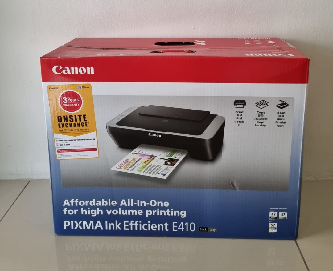 Canon Pixma Inkjet E410 All In One Printer, Computers & Tech, Printers ...