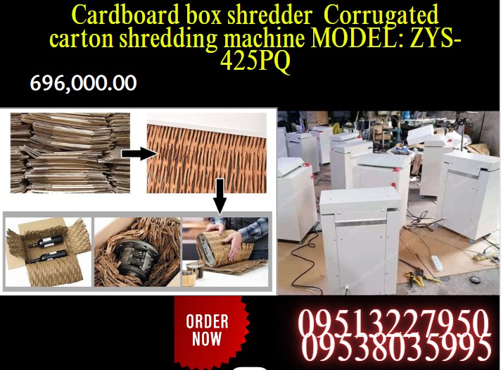 CARDBOARD BOX SHREDDER CORRUGATED CARTON SHREDDING MACHINE MODEL: ZYS ...