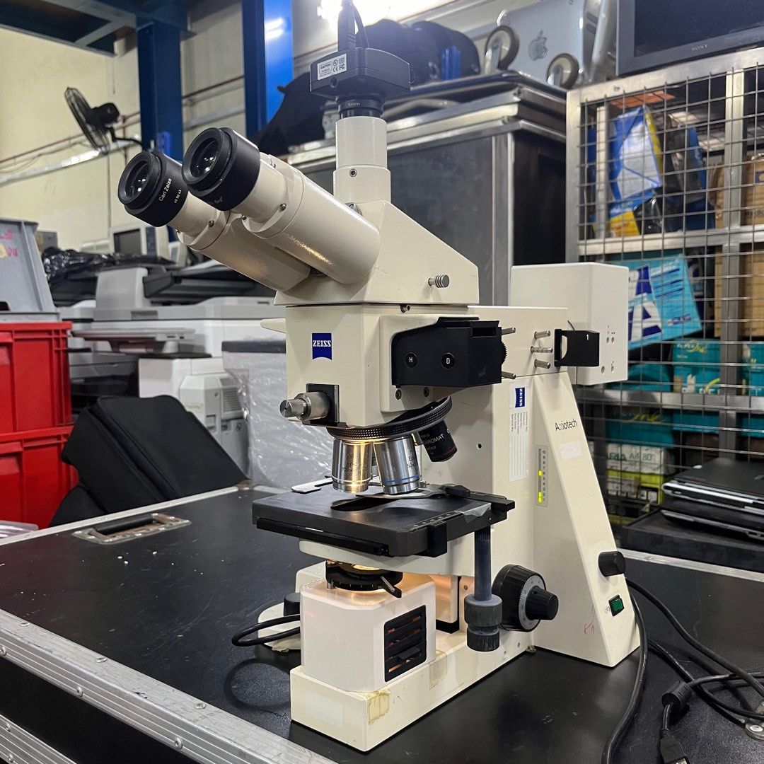 Carl Zeiss Axiotech 100 HD Trinocular Wafer Inspection Microscope ...