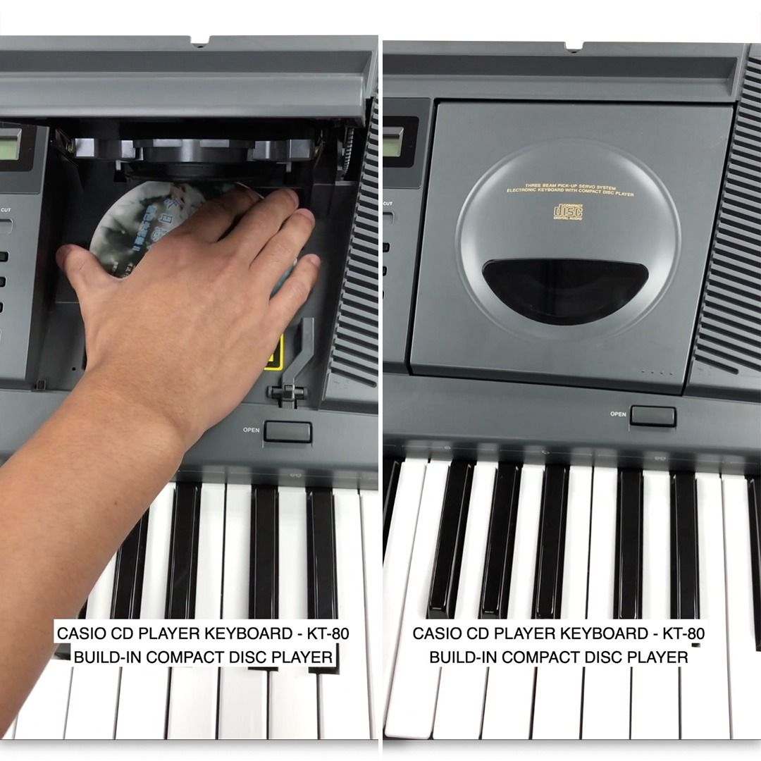 Casio KT-80 61-Keys CD Player Keyboard, 音響器材, 其他音響配件及設備 - Carousell