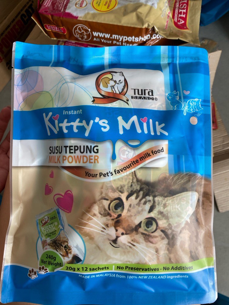 Cats Milk Powder (Sachet), Pet Supplies, Pet Food on Carousell