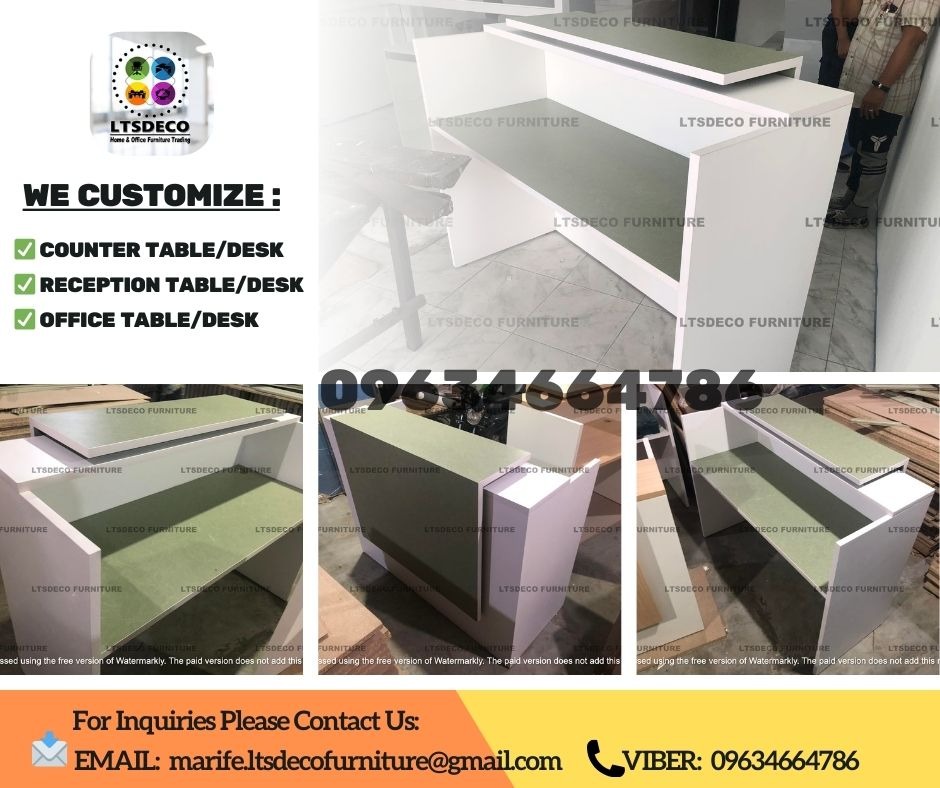 counter table office partition furniture, Furniture & Home Living ...