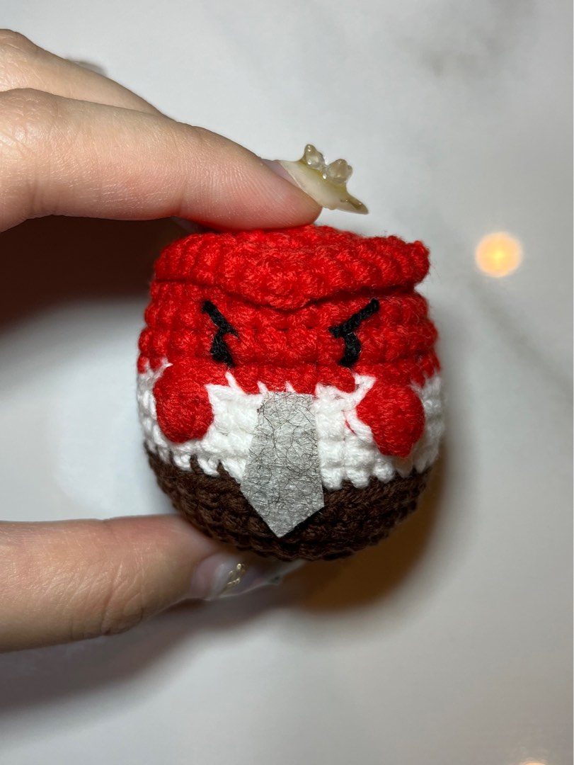 Crochet inside out anger keychain, Hobbies & Toys, Stationery & Craft ...