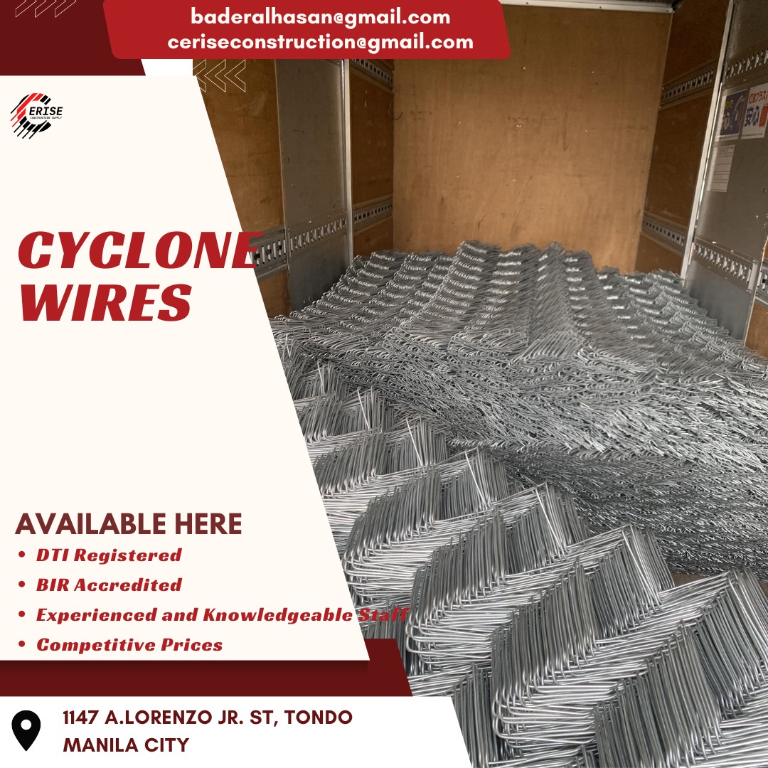 CYCLONE WIRES GALVANIZED AND COATED AVAILABLE, Commercial & Industrial ...