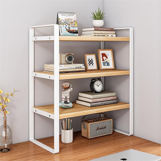 Desktop Rack Desktop Simple Multi-layer Book Shelf Office Desk Shelf ...