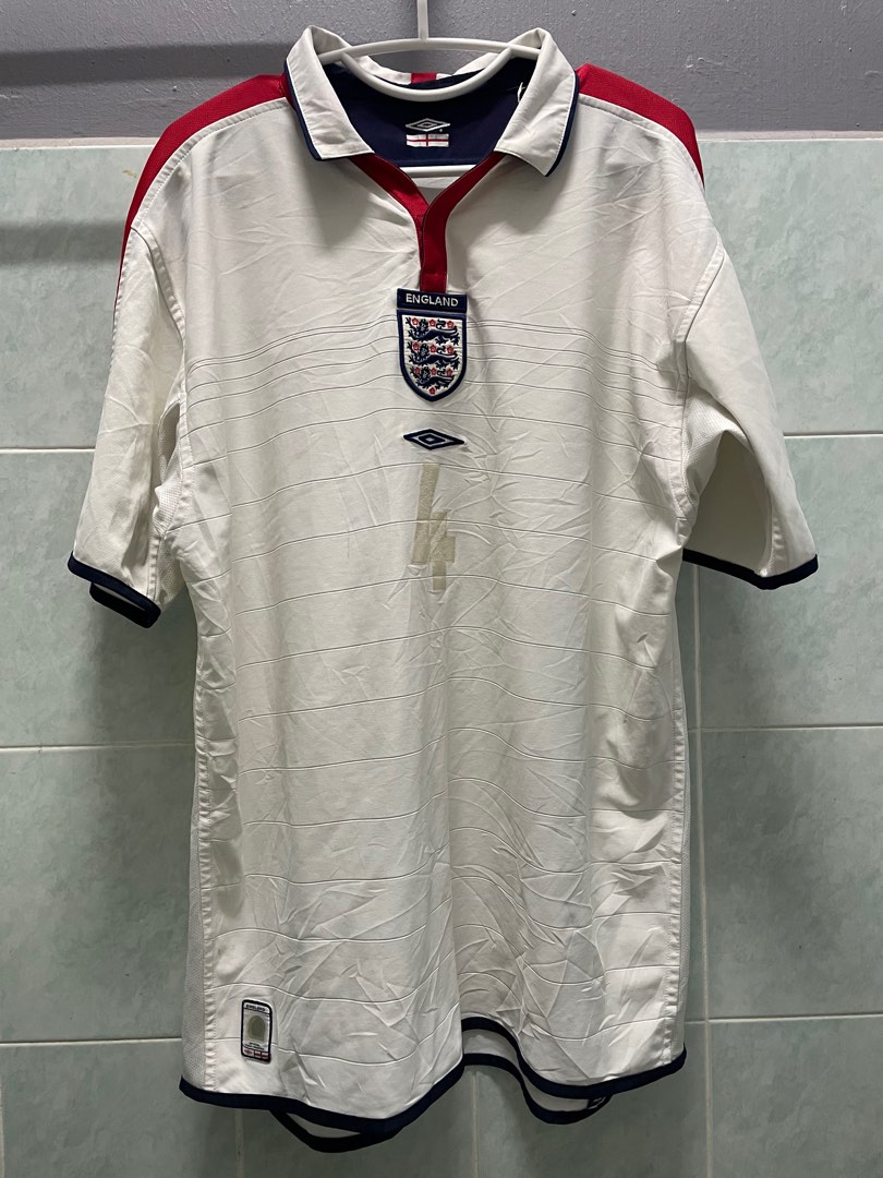 England Reversible Jersey 2004 Gerrard, Men's Fashion, Activewear on ...