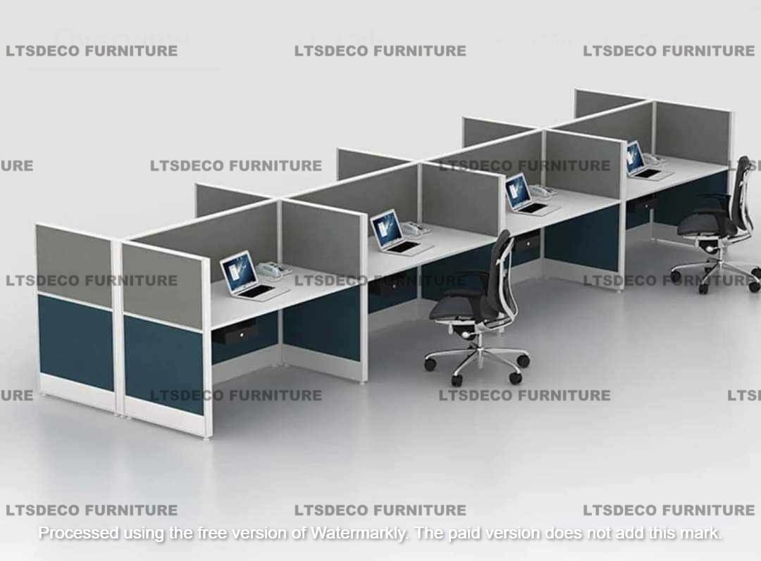 fish bone workstation office partition bpo modular cubicle furniture ...