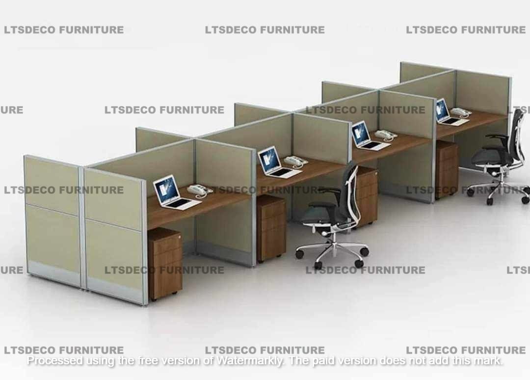 fish bone workstation office partition bpo modular cubicle furniture ...