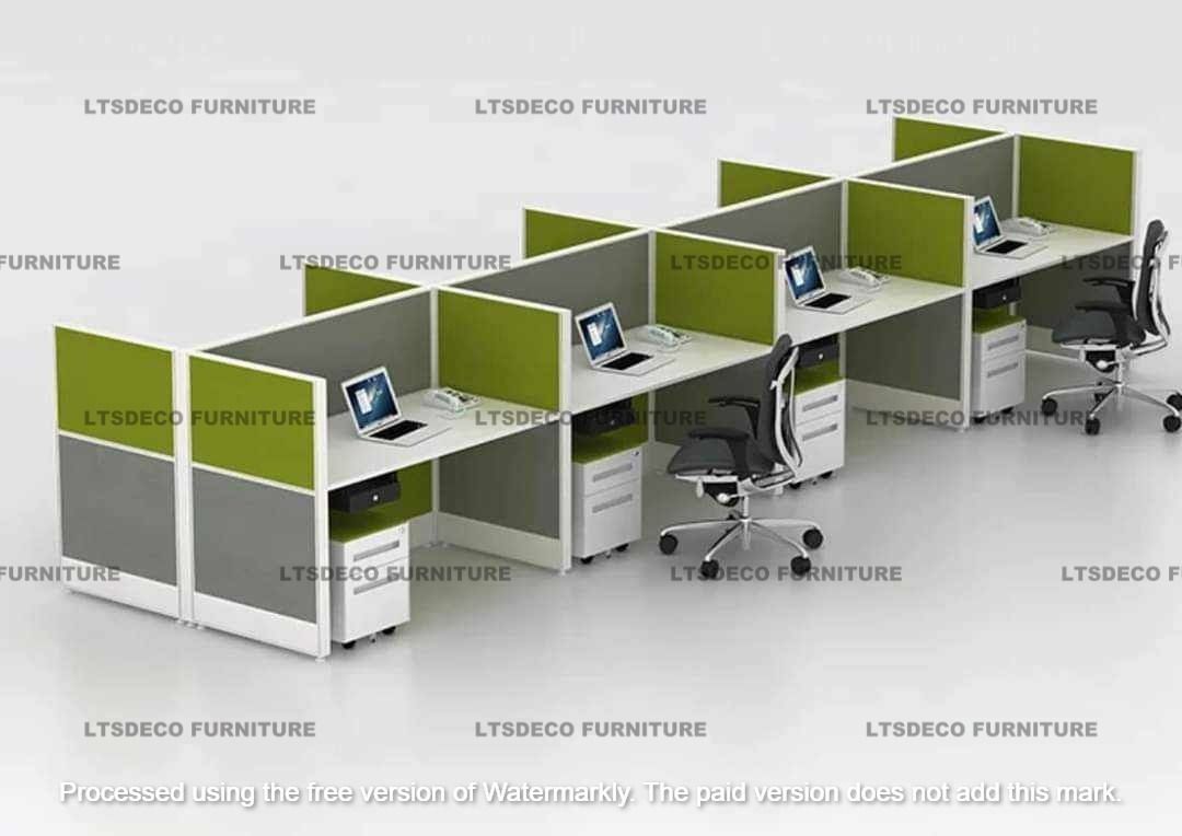 fish bone workstation office partition bpo modular cubicle furniture ...