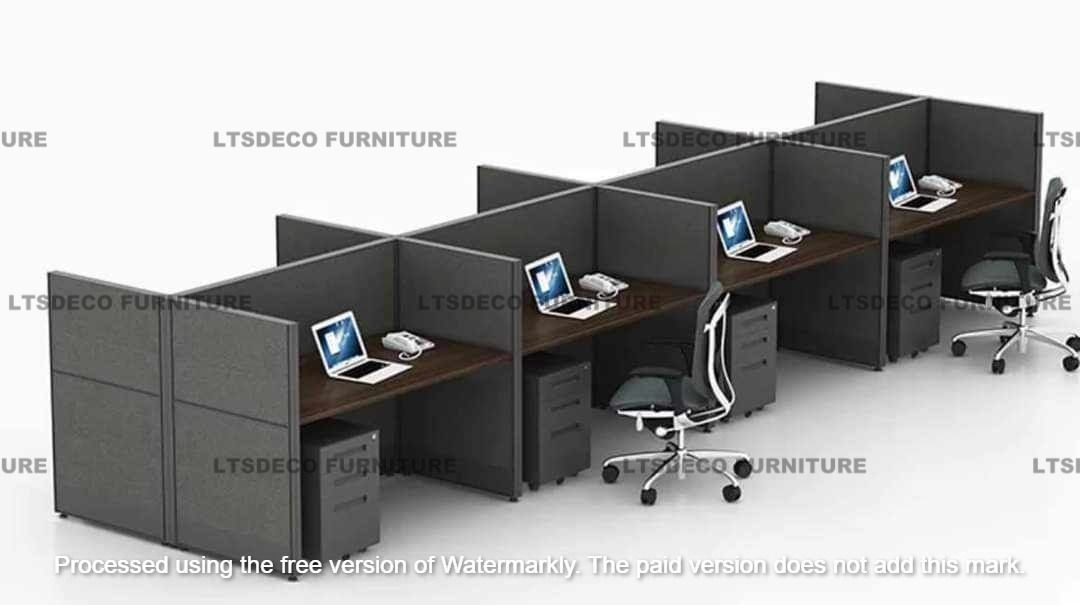 fish bone workstation office partition bpo modular cubicle furniture ...