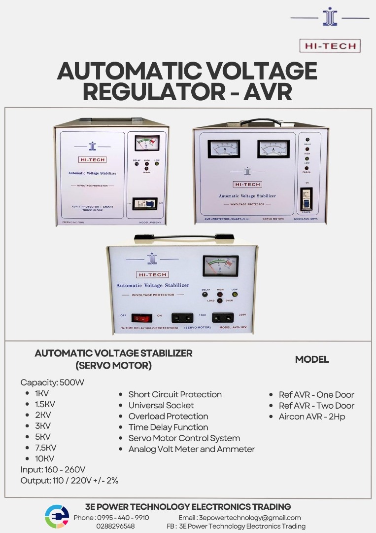 HI-TECH SINGLE PHASE AVR, Computers & Tech, Office & Business ...