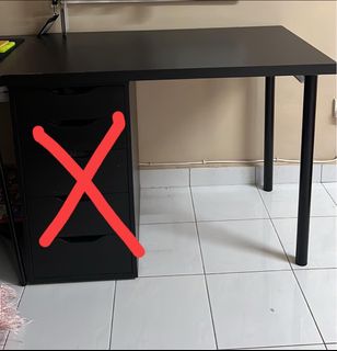 IKEA LINNMON Extra long table (Wooden Minimalist), Furniture & Home ...