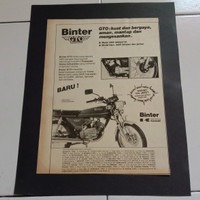 iklan sepeda motor Binter potongan majalah jadul kuno lawas, Antik ...