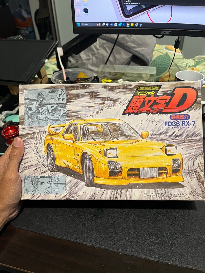 [UNASSEMBLED] Initial D FD3S RX-7 Model Kit (FUJIMI), Hobbies & Toys, Toys & Games on Carousell