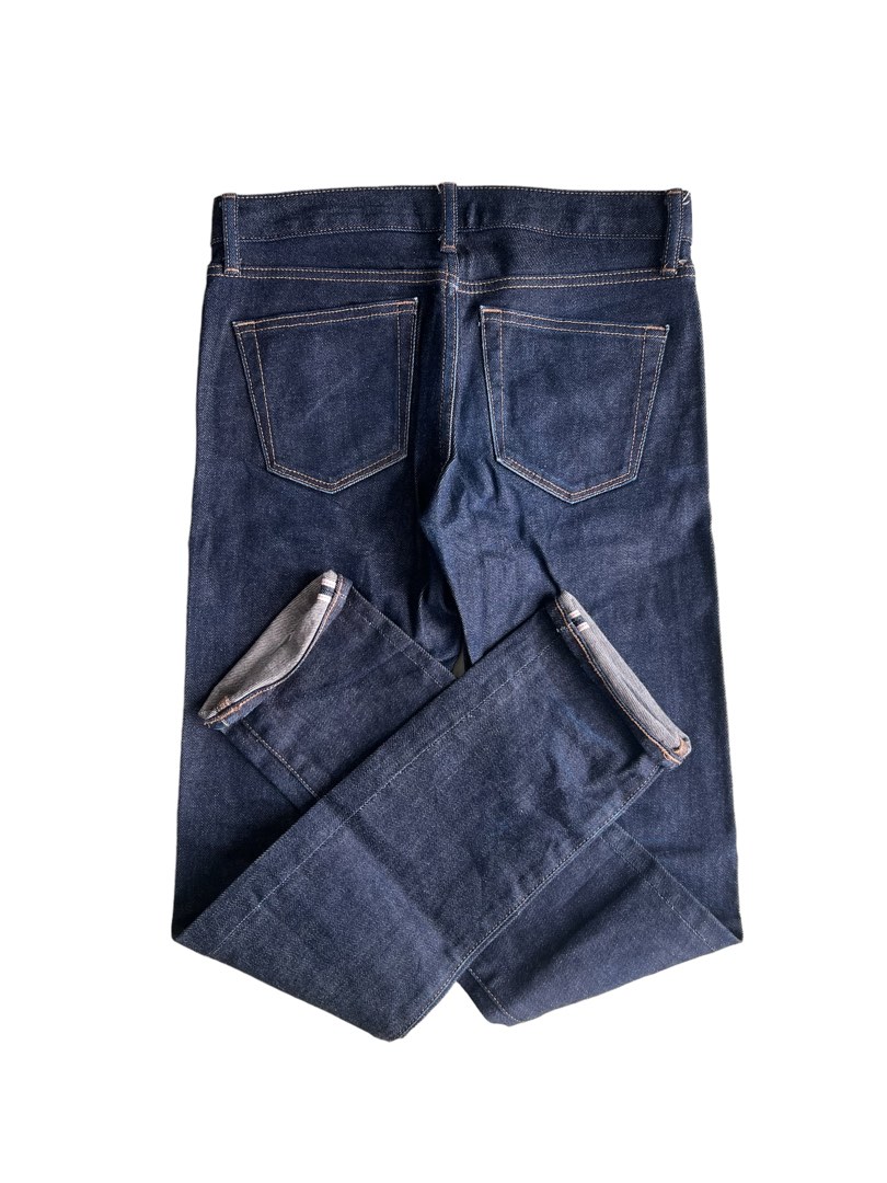 Japan Preloved Uniqlo Kaihara Fabric Selvaged Indigo Denin, Men's ...
