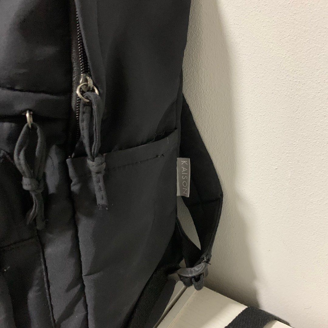 KAISON BLACK BACKPACK, Men's Fashion, Bags, Backpacks on Carousell