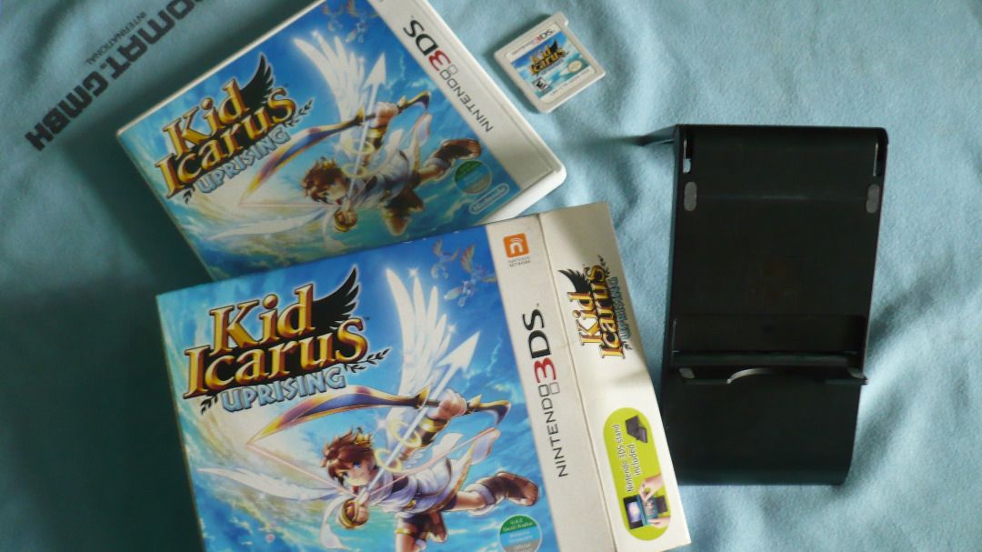Kid Icarus: Uprising (Nintendo 3DS, 2012) Big Box- With Stand & AR ...