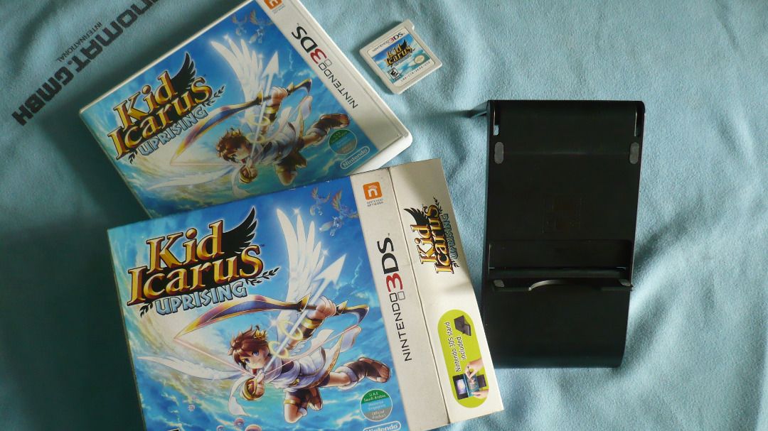 Kid Icarus: Uprising (Nintendo 3DS, 2012) Big Box- With Stand & AR ...
