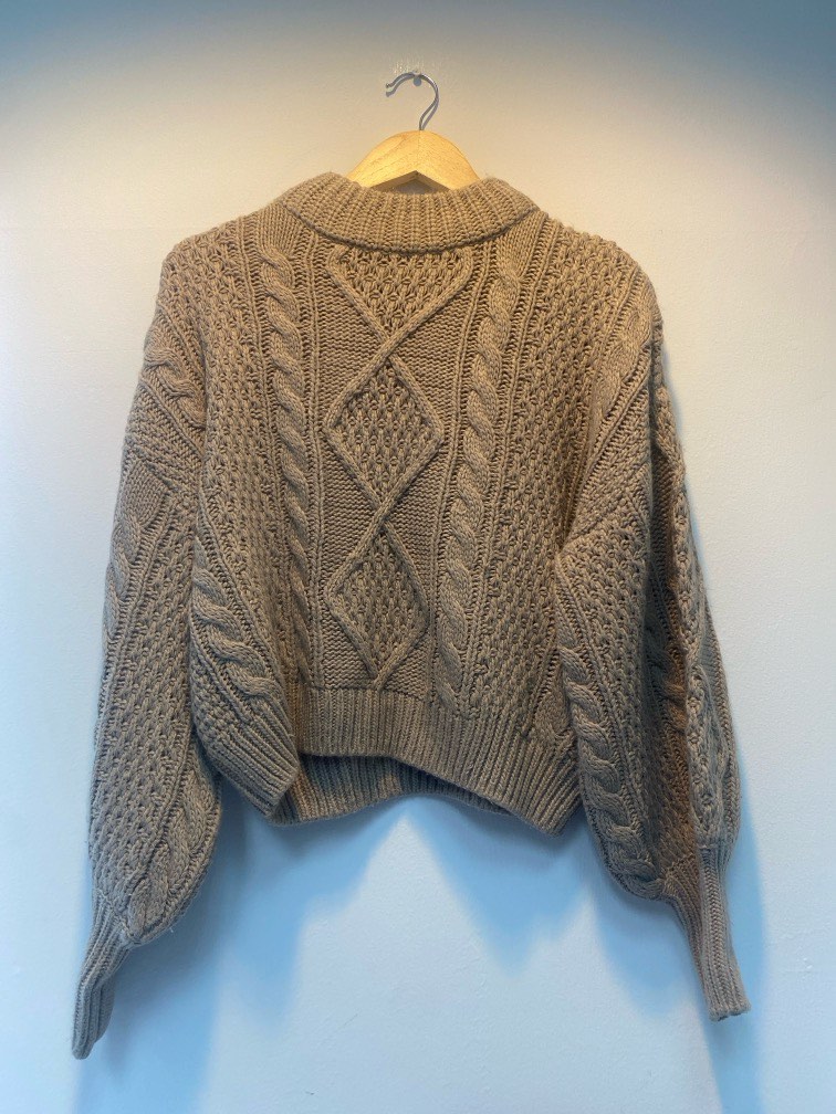 KNITWEAR LIGHT BROWN TOCANG, Women's Fashion, Tops, Longsleeves on ...