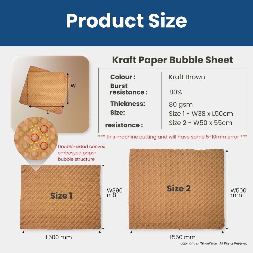 Kraft Paper Bubble Sheet | Bubble Wrap Packaging Materials | Honeycomb ...
