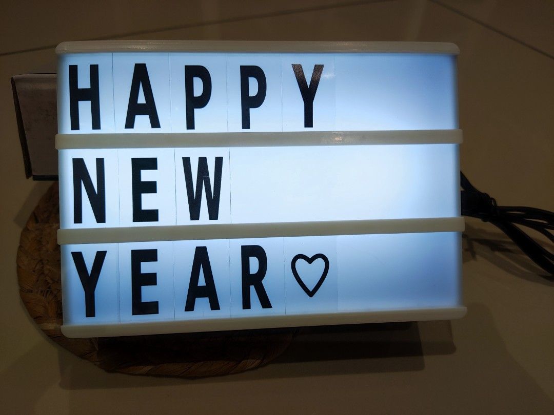 LED box signage A6 new with wire and box, Furniture & Home Living, Home ...