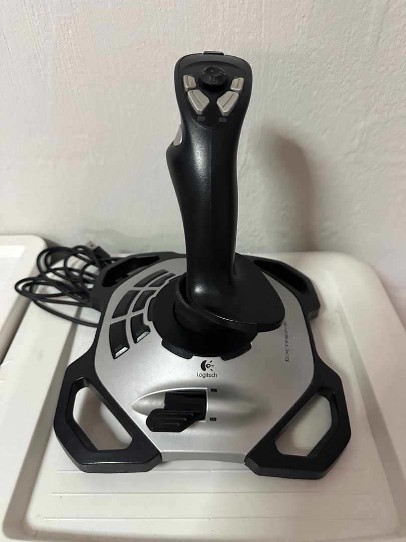 Logitech Extreme 3D Pro twist handle rudder control, Video Gaming ...