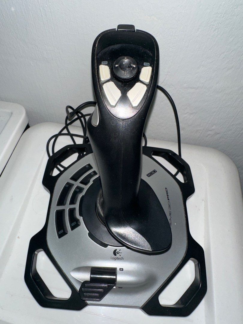 Logitech Extreme 3D Pro twist handle rudder control, Video Gaming ...