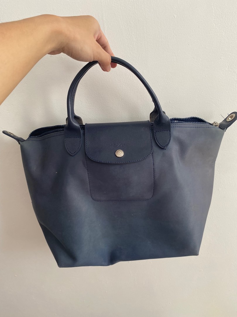 Longchamp Large Navy Blue, Women's Fashion, Bags & Wallets, Tote Bags ...