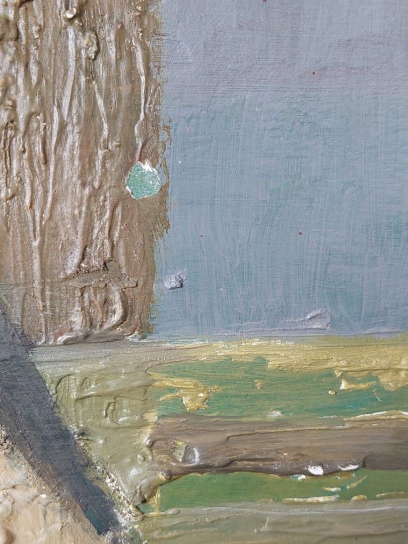 Lukisan abstrak karya umi dachlan tahun 1992, Antik, Pajangan di Carousell