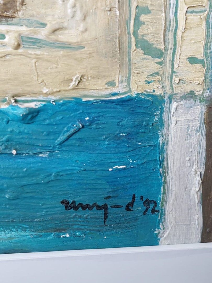 Lukisan abstrak karya umi dachlan tahun 1992, Antik, Pajangan di Carousell