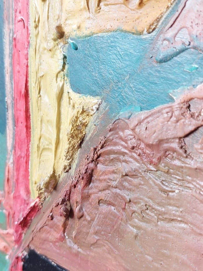 Lukisan abstrak karya umi dachlan tahun 1992, Antik, Pajangan di Carousell