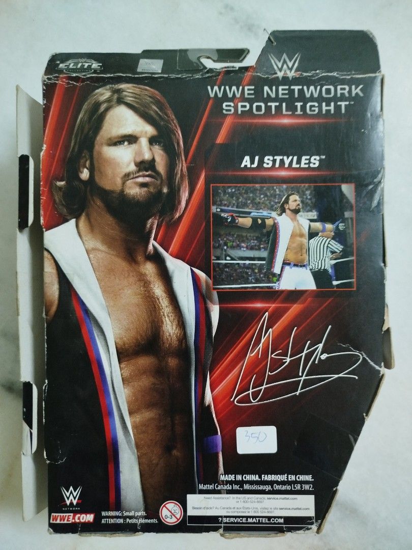 Mattel WWE spotlight network AJ Style, Hobbies & Toys, Toys & Games on ...