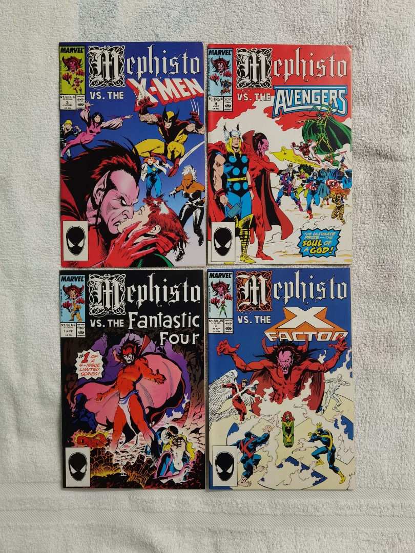 MEPHISTO vs. (1987) complete set. **guests - Fantastic Four / X-Factor ...