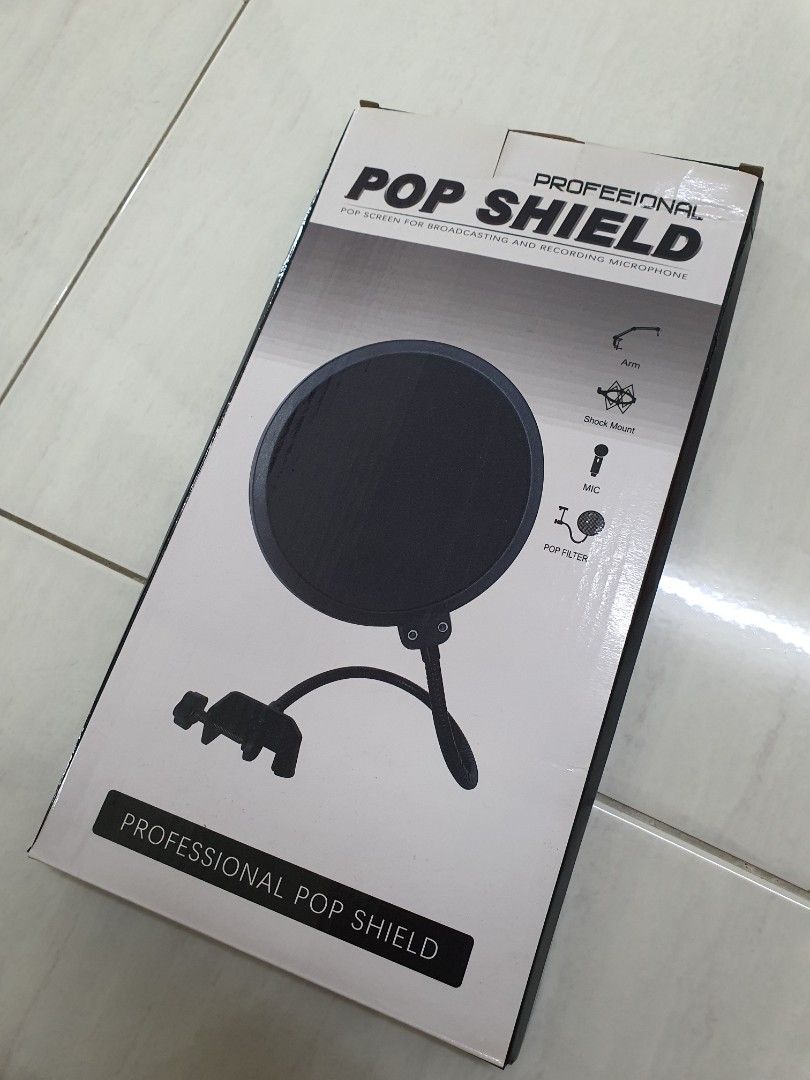 Microphone pop shield, Audio, Portable Audio Accessories on Carousell