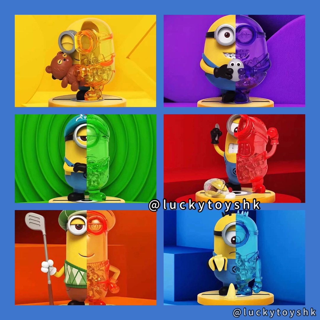 mighty jaxx 最新 minion minions 糖果心情 盲盒 半骨 半解剖 二代 excited otto happy bob ...