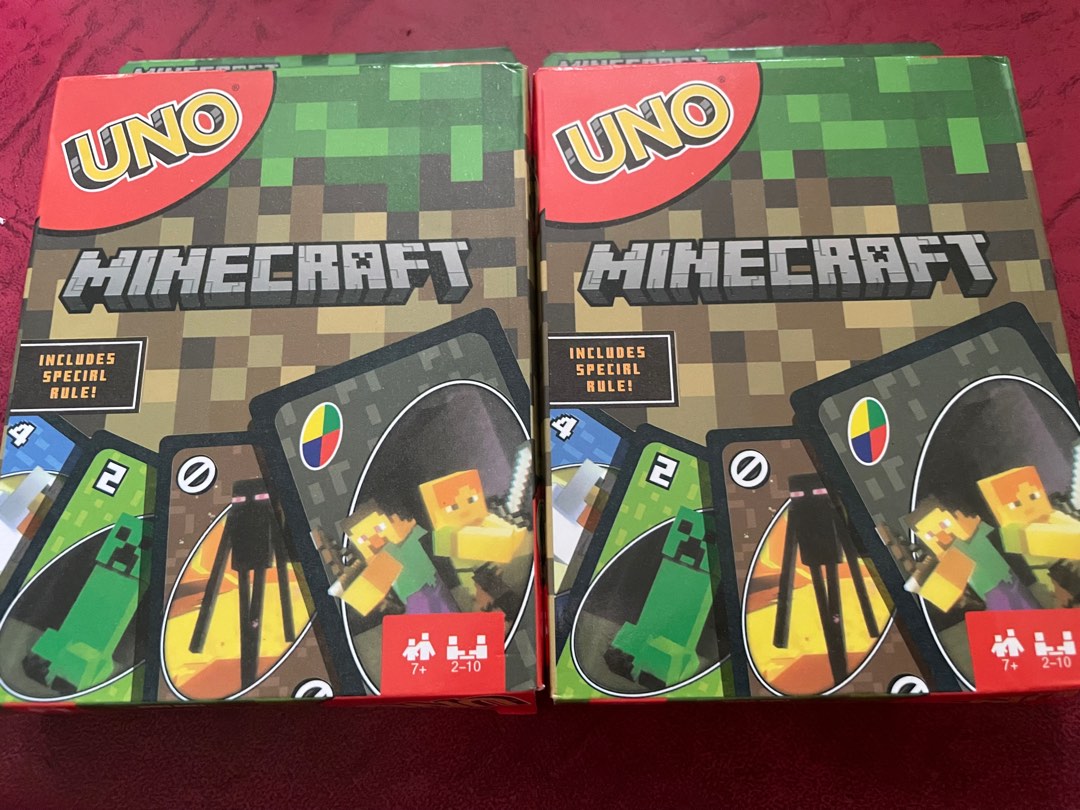 Minecraft Uno Cards, Hobbies & Toys, Toys & Games on Carousell