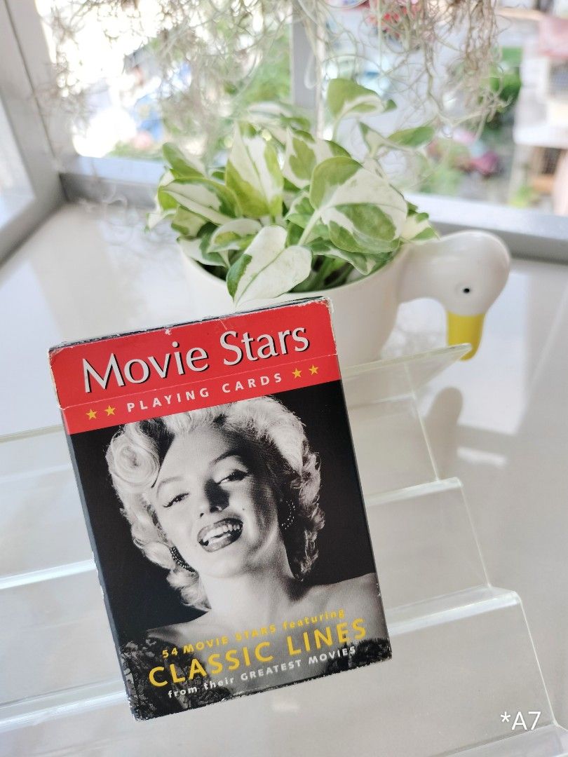 Movie Stars playing Cards 54 Movie Stars Featuring Classic Line From ...