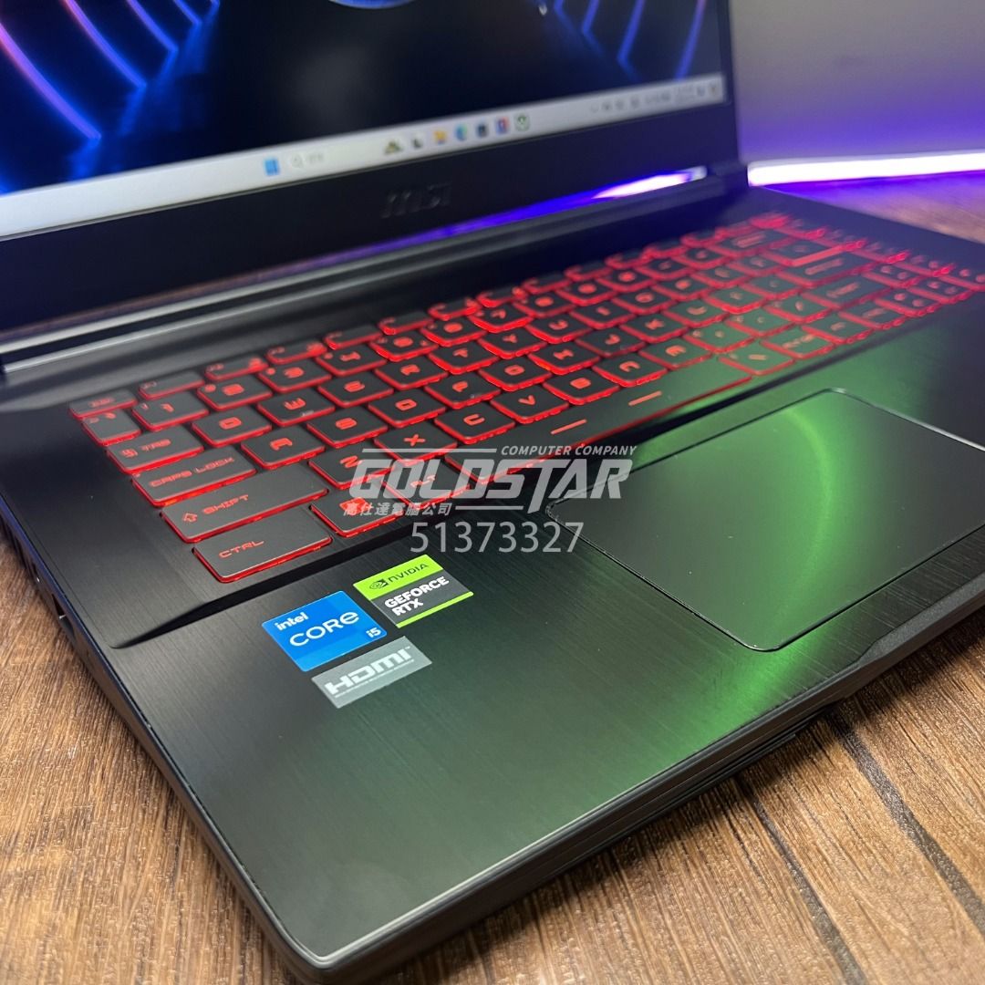 靚機MSI GF63 12UC 15''144Hz/ /Laptop/三個月保養/Notebook/手提電腦/Windows11/電競/16 ...