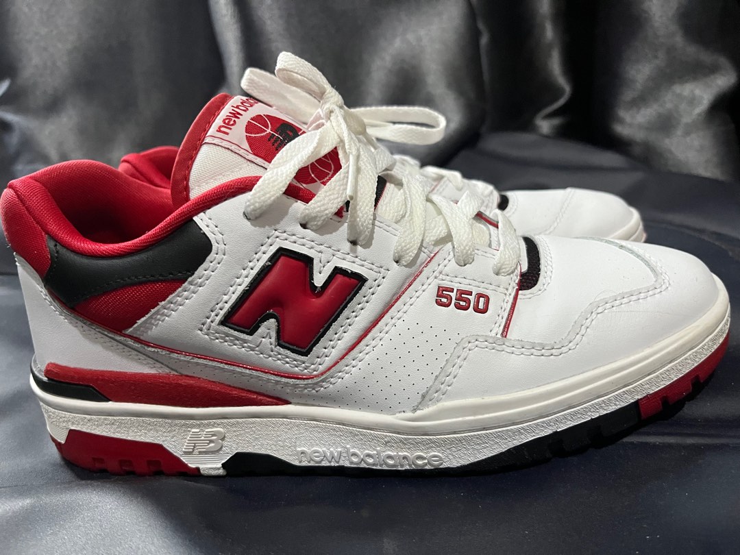 New Balance 550 red, Men's Fashion, Footwear, Sneakers on Carousell