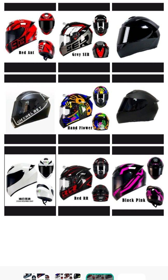 (New) Helmet motor Fullface, Auto Accessories on Carousell