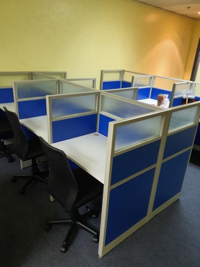 Office Modular Partition Fishbone U-Type Layout (Installation Included ...